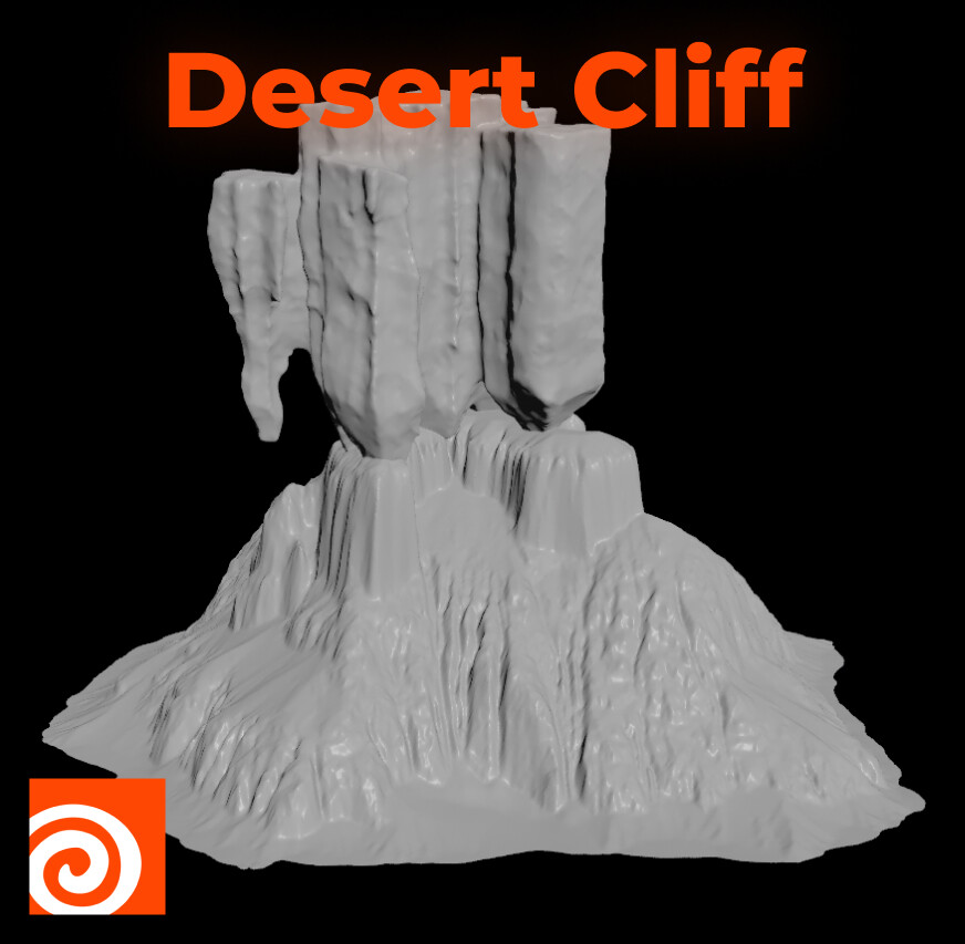 ArtStation - Houdini Desert Cliff Generator