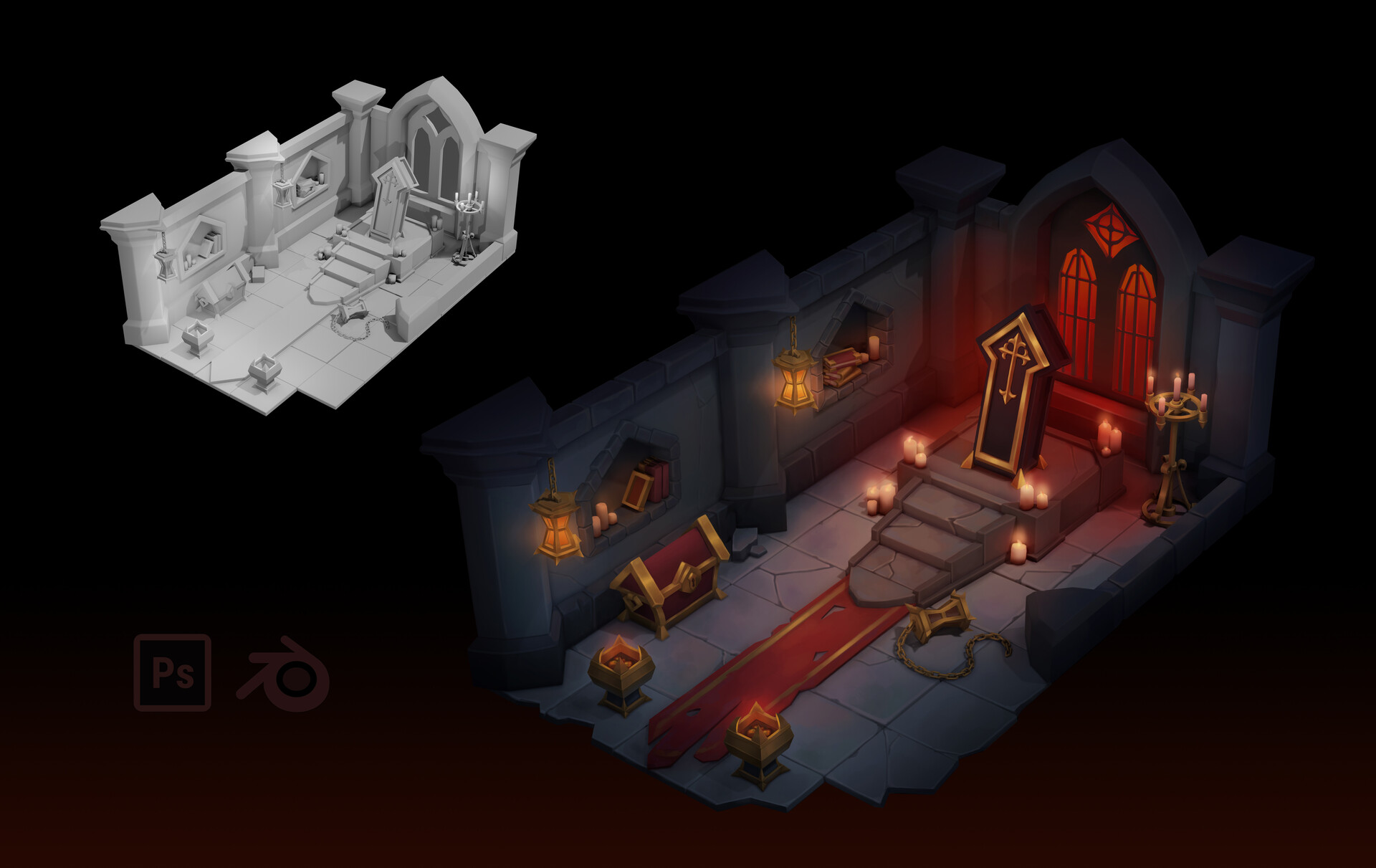 ArtStation - Dark fantasy objects