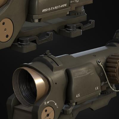 ArtStation - ELCAN Specter DR 1-4x