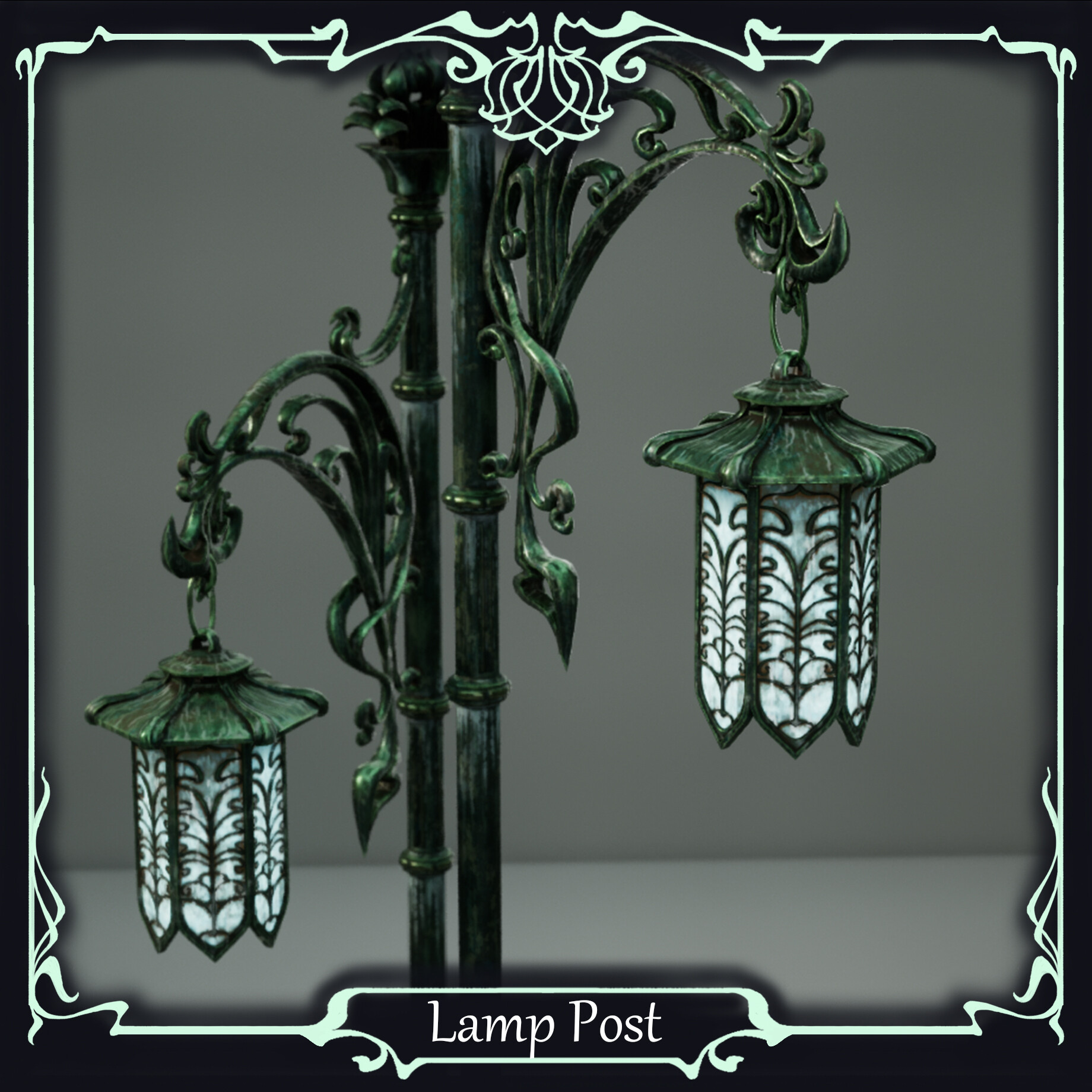 ArtStation - Lamp Post - House of Veneration Prop