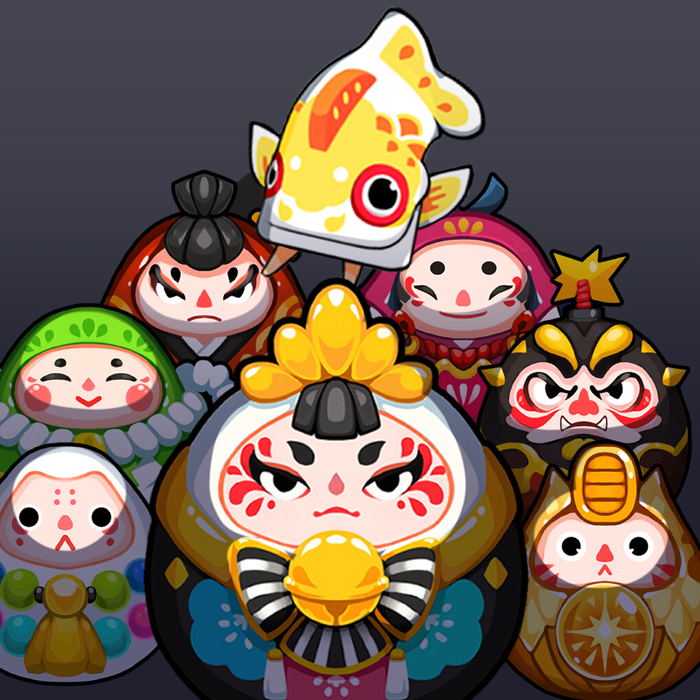 ArtStation - koi & daruma