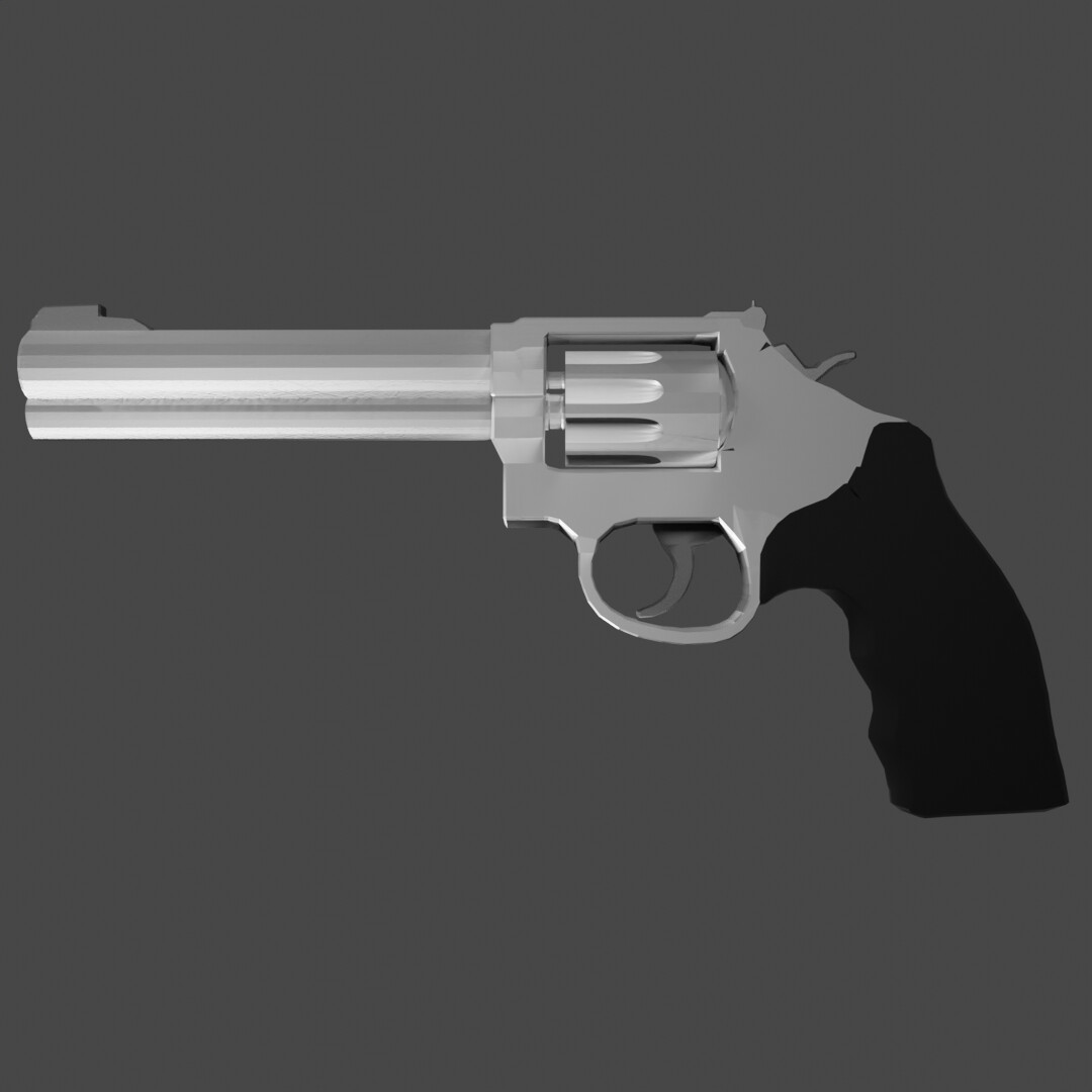 ArtStation - Low-Poly Revolver