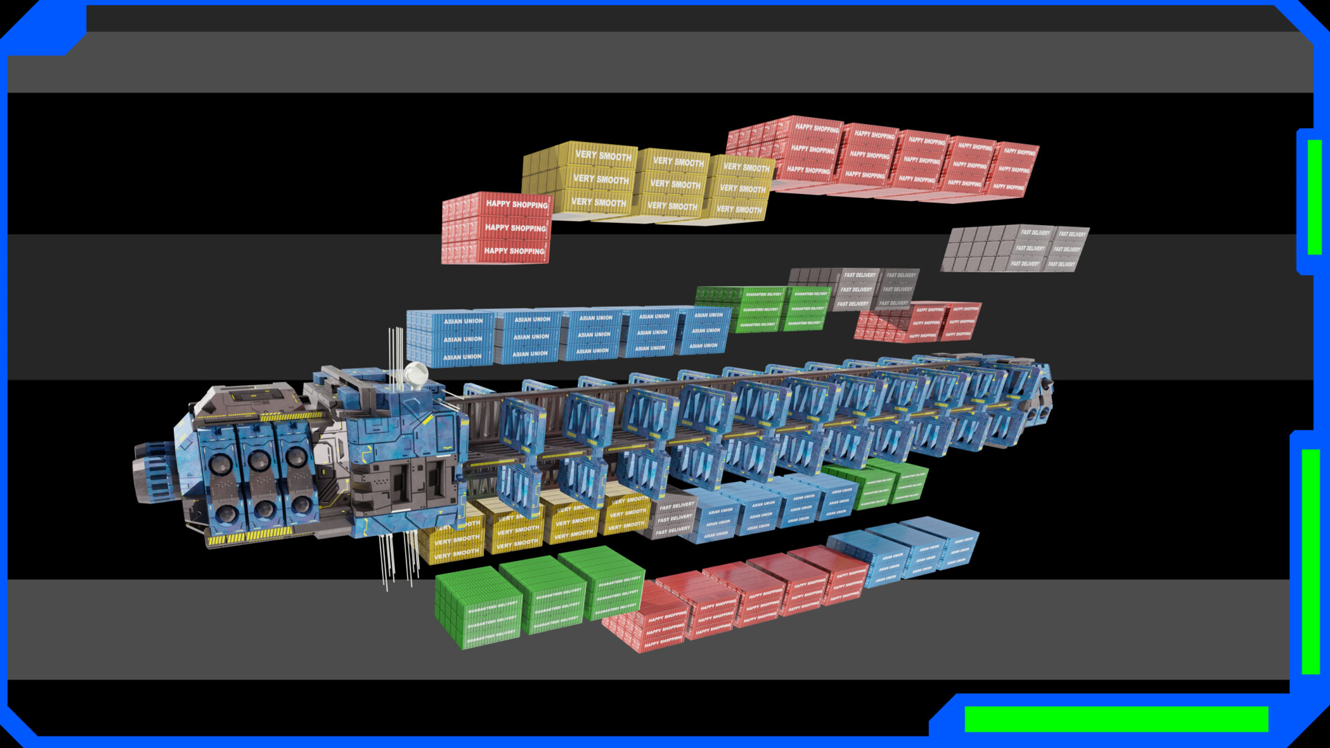 ArtStation - Sci-Fi Container Cargo Ship