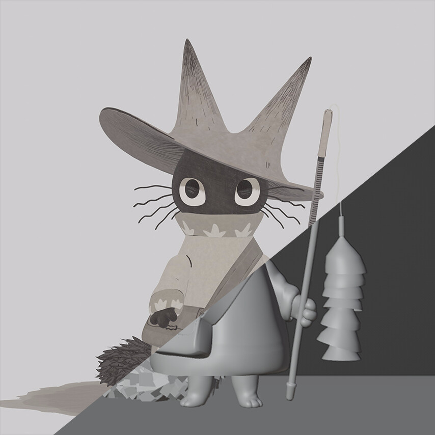 ArtStation - Wizard Cat