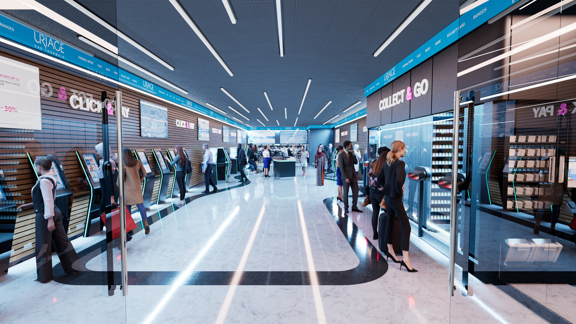 ArtStation - Shopping centre store unit concept