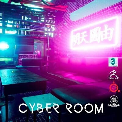ArtStation - Cyber Punk Room