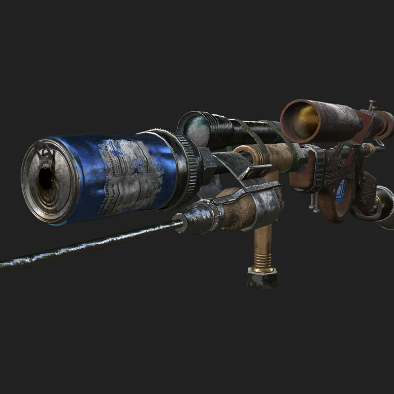 ArtStation - Handmade Rifle