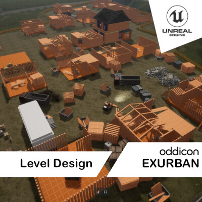 ArtStation - Exurban Project blockout - Lafayette Map