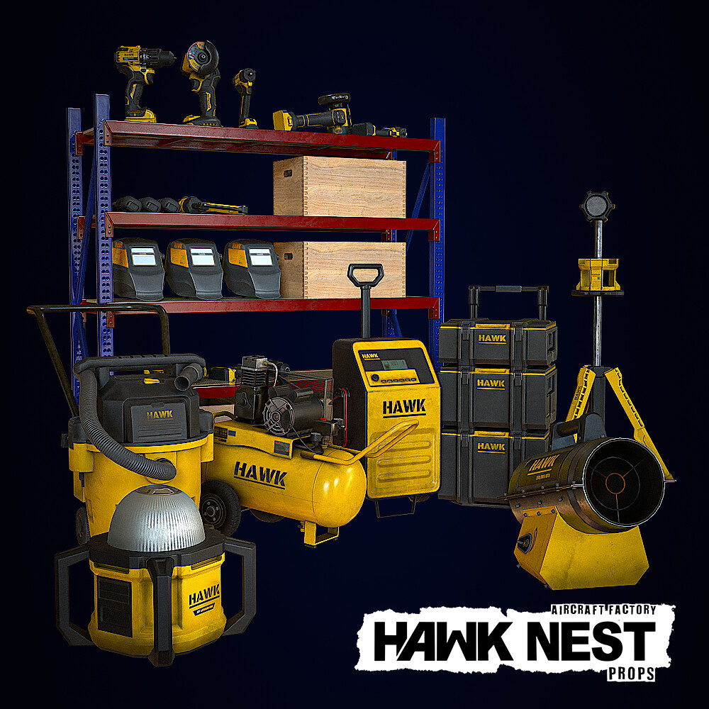 ArtStation - HAWKNEST an Aircraft Factory - HAWK Tools