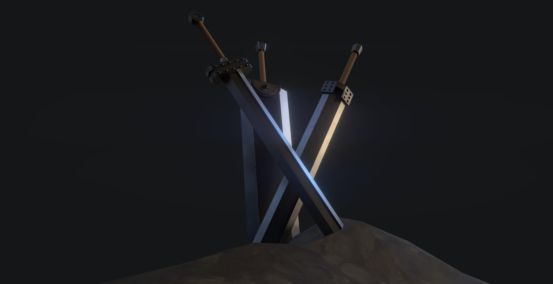 ArtStation - Guts Swords maded in Maya