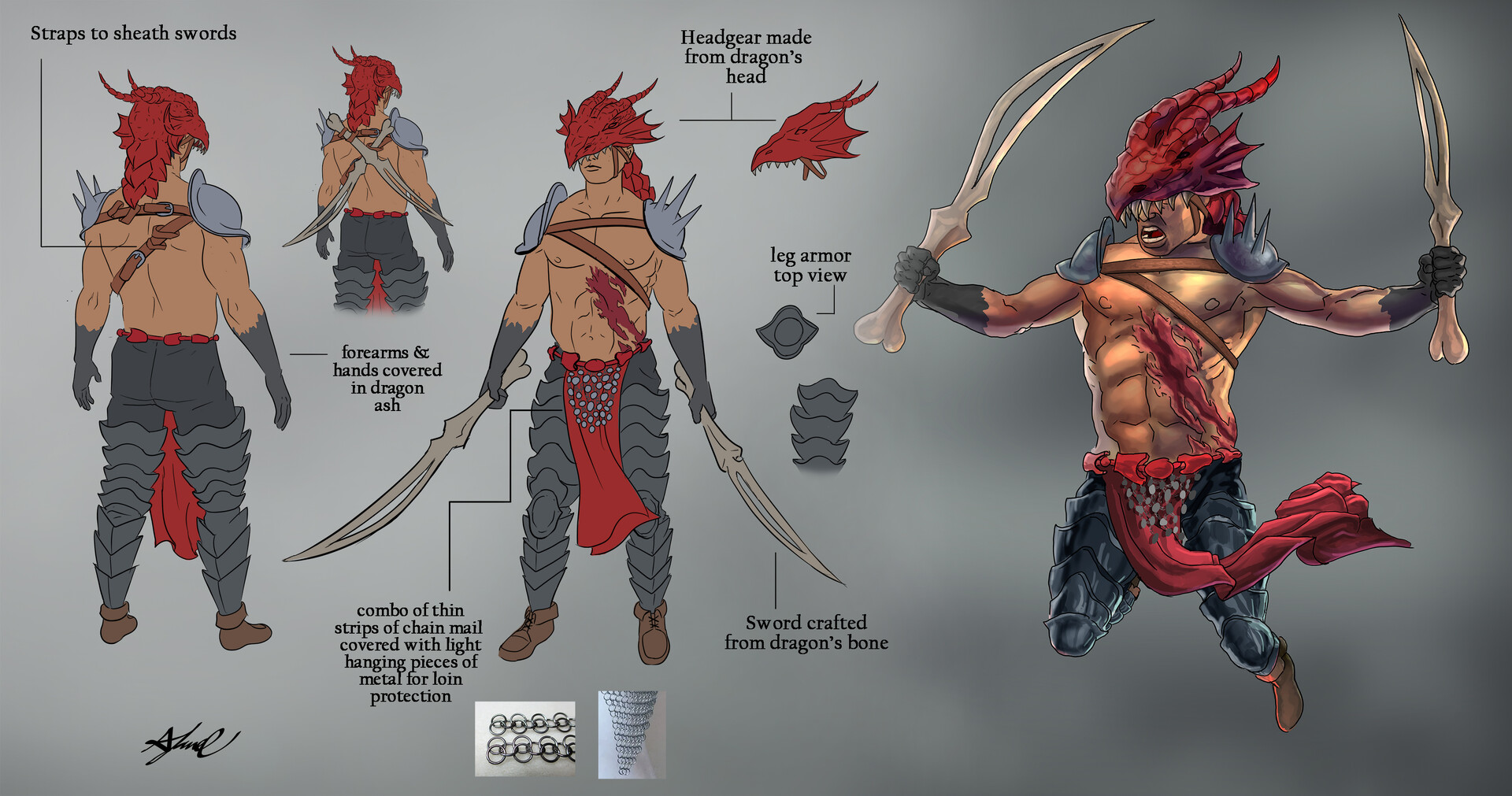 ArtStation - Dragon Slayer Character Design