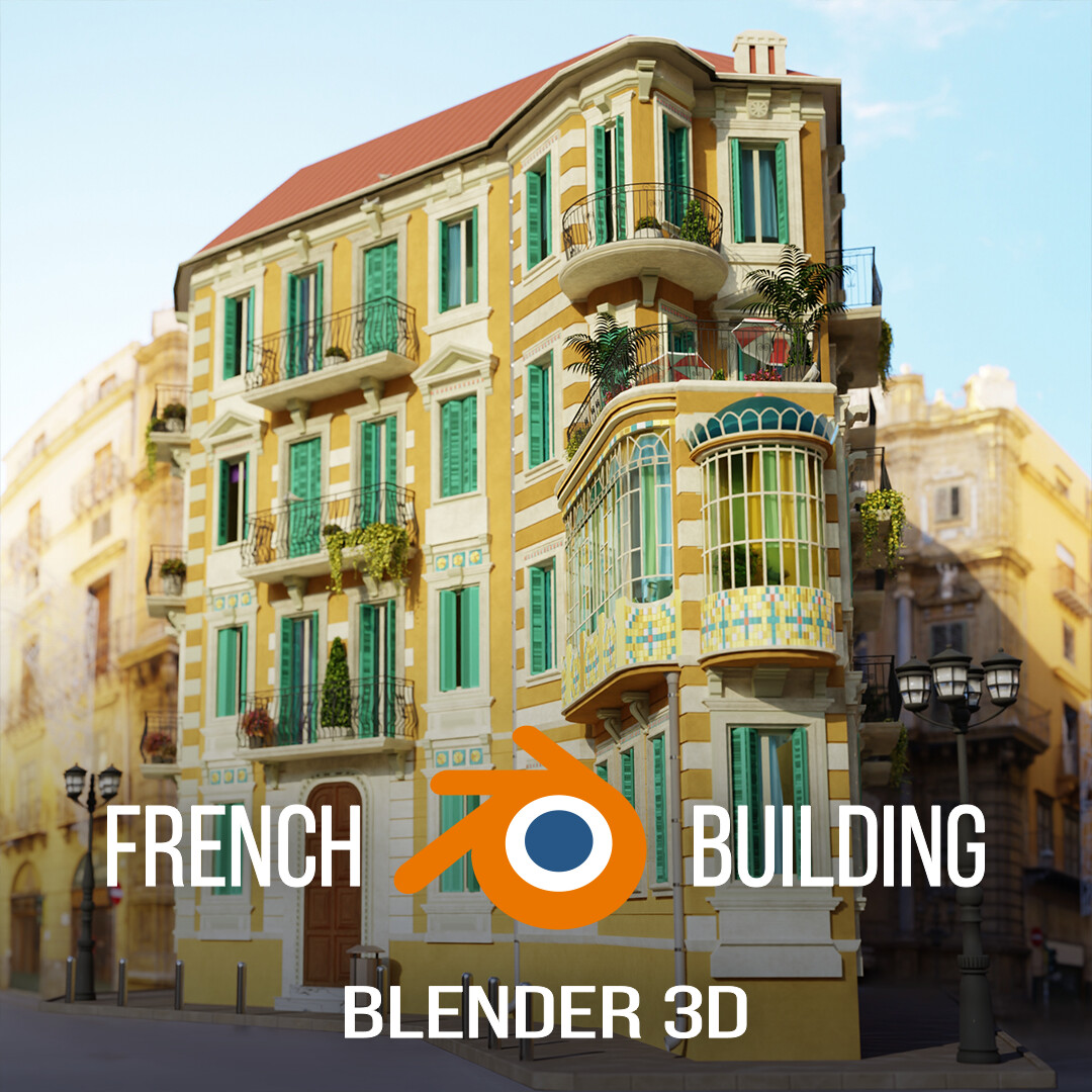 ArtStation - 3D Modeling Old Building in Blender