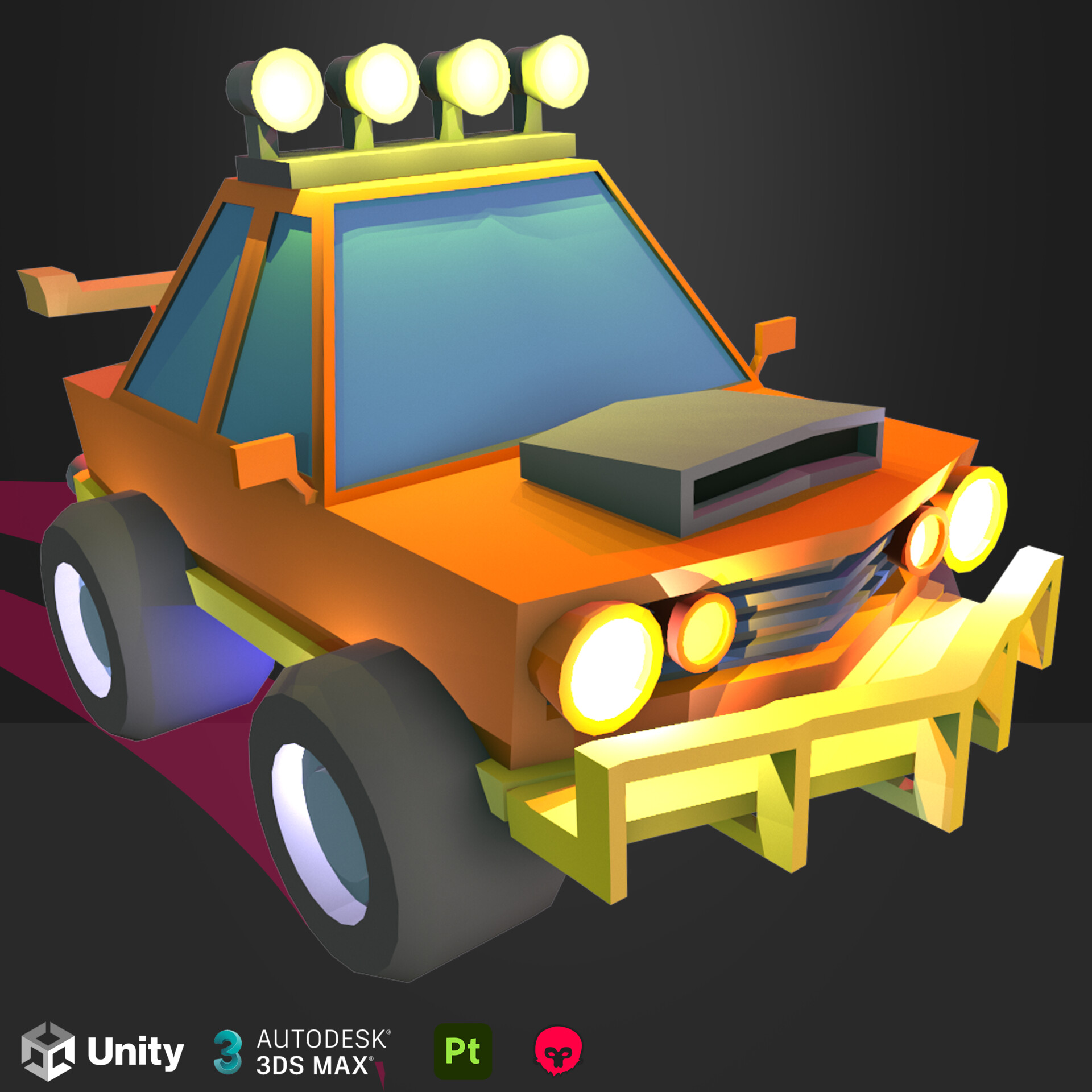 ArtStation - Racer Toy Car - RTX Renders - Game Art