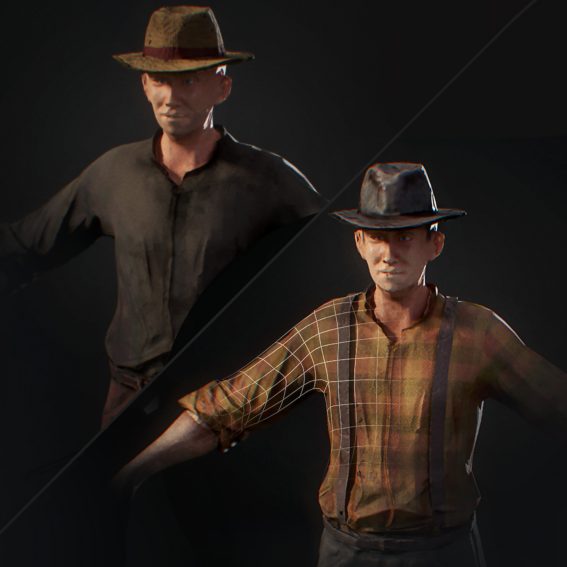 ArtStation - Farmer NPCs - 3D Characters