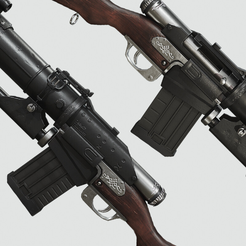 ArtStation - Alternate WW1 Rifle