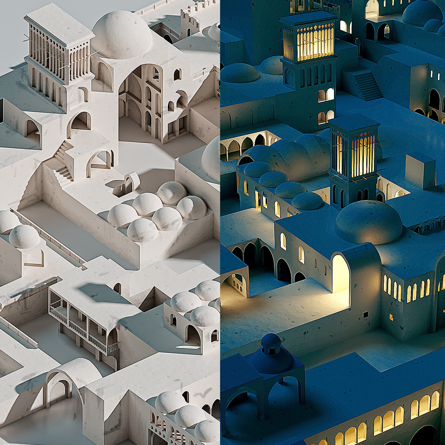 ArtStation - Isometric Arch Elements _ Kitbash