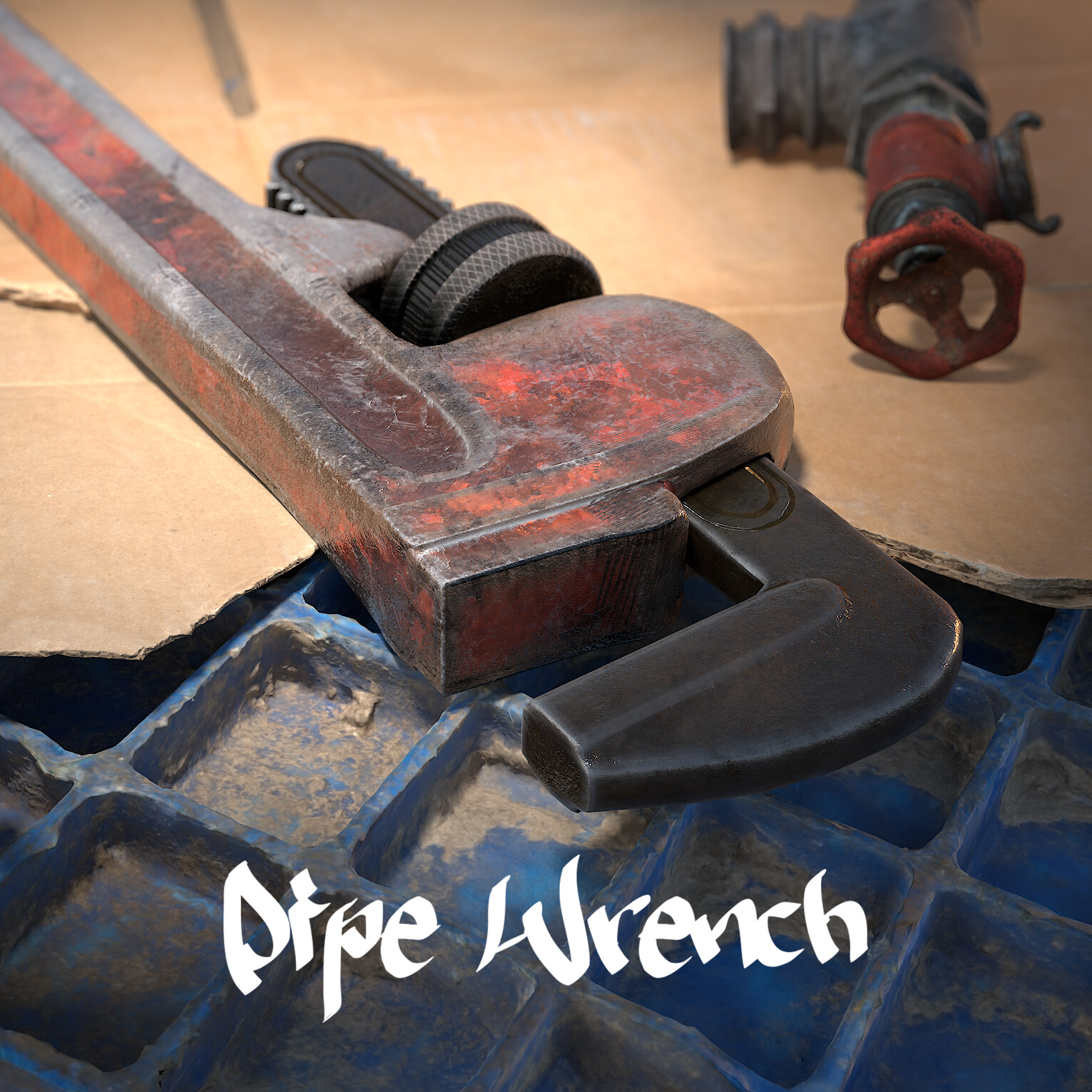 ArtStation - Pipe Wrench