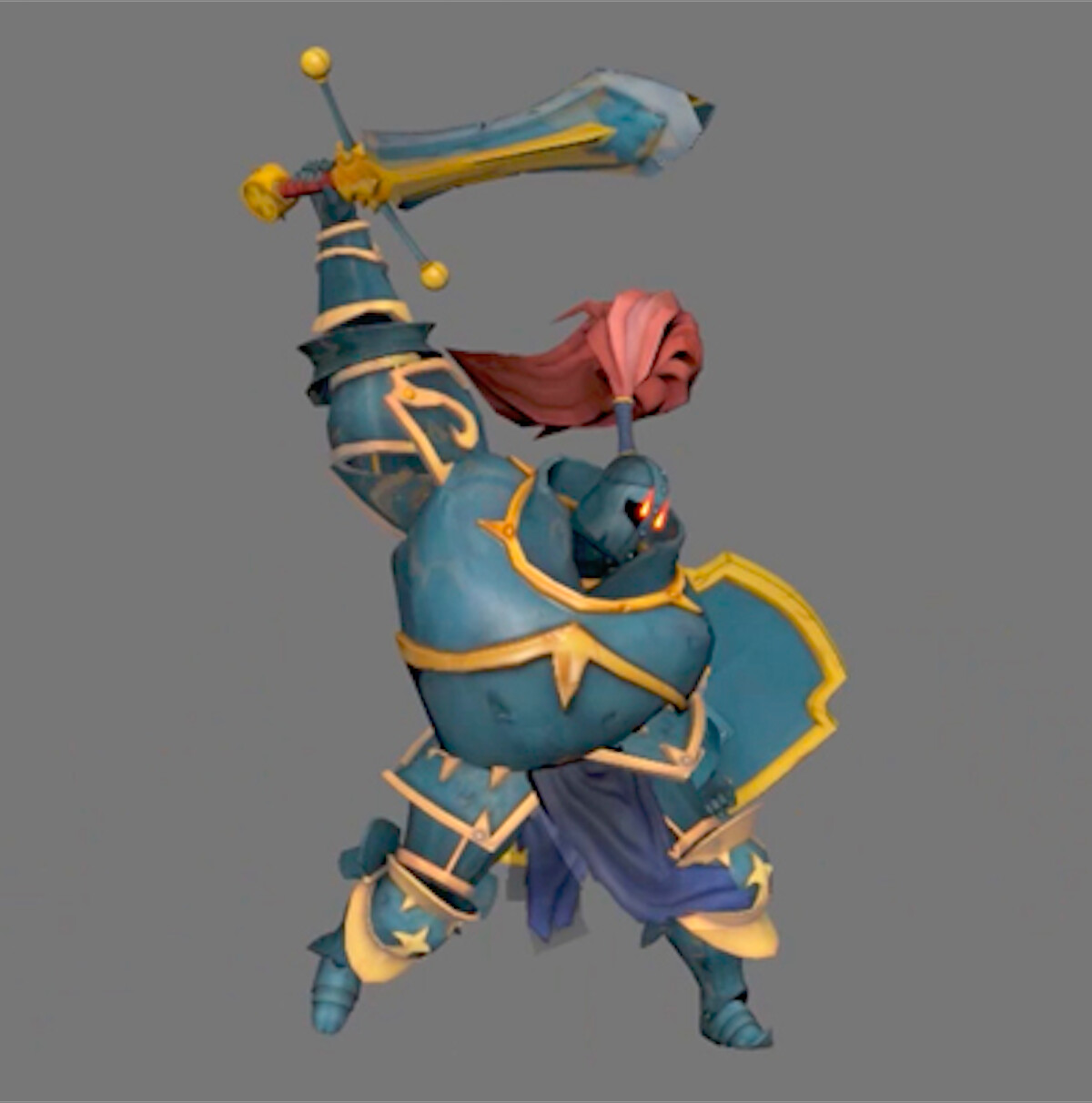 ArtStation - Knight charged attack