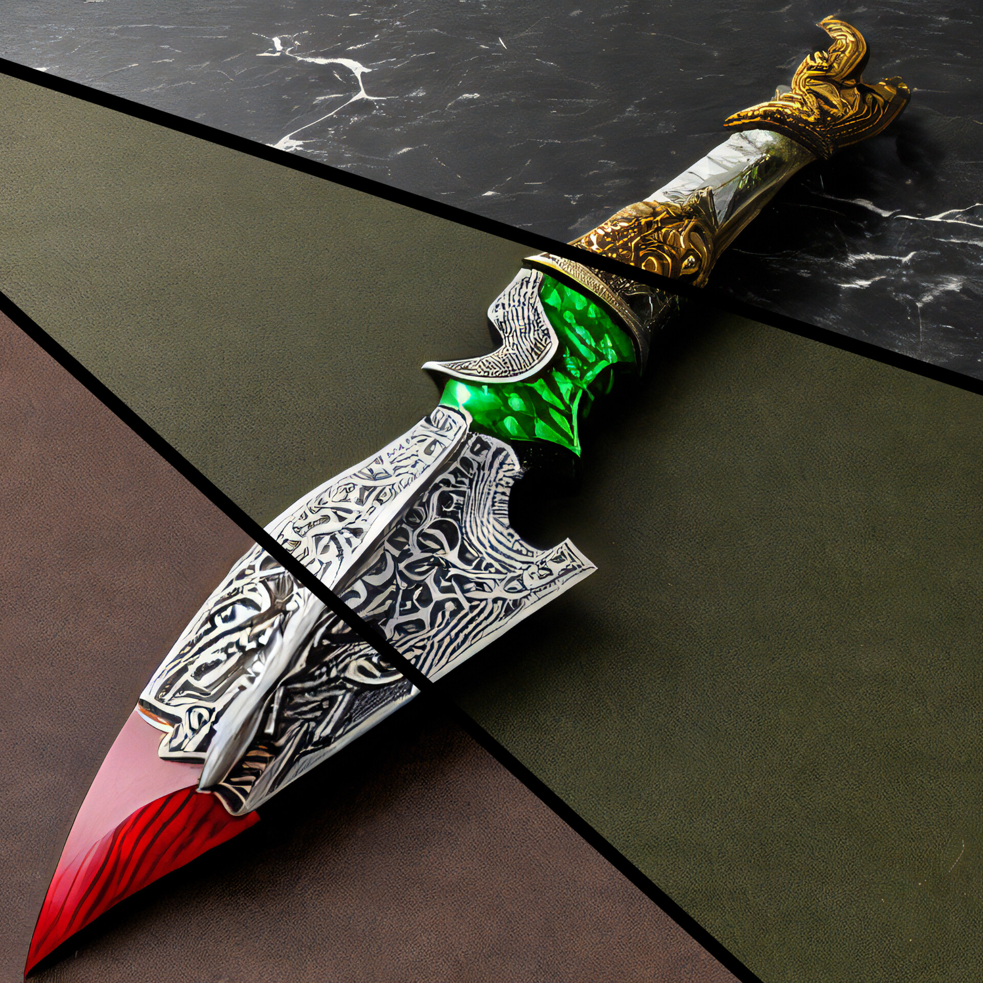 ArtStation - [AI] Fantasy Daggers