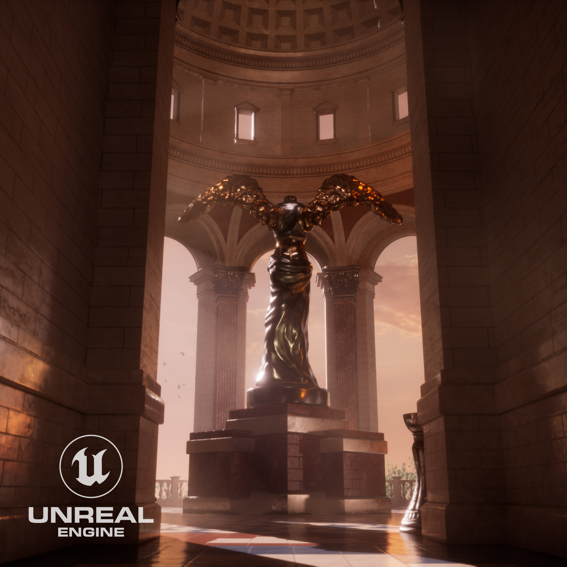 ArtStation - UE5 Lighting Doodle - Sun Temple