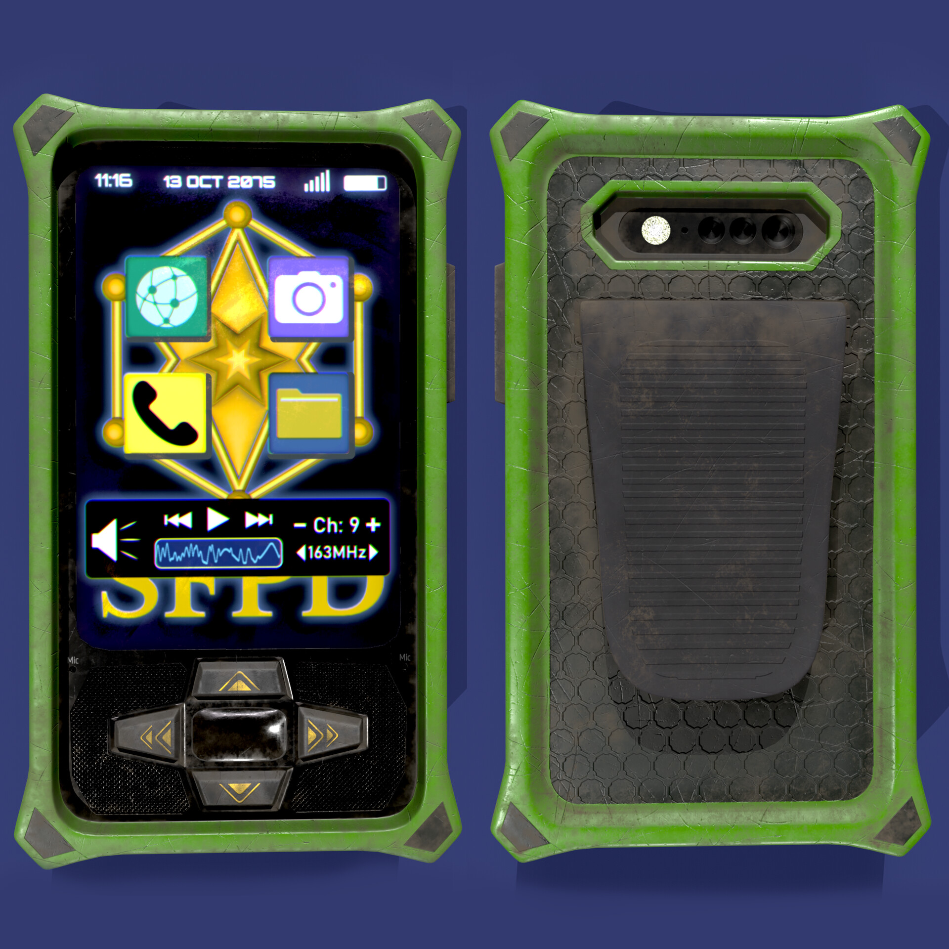 ArtStation - Kuro's Police Communications Device