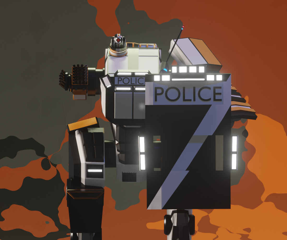 ArtStation - Police Mech (WIP) - Headhunters