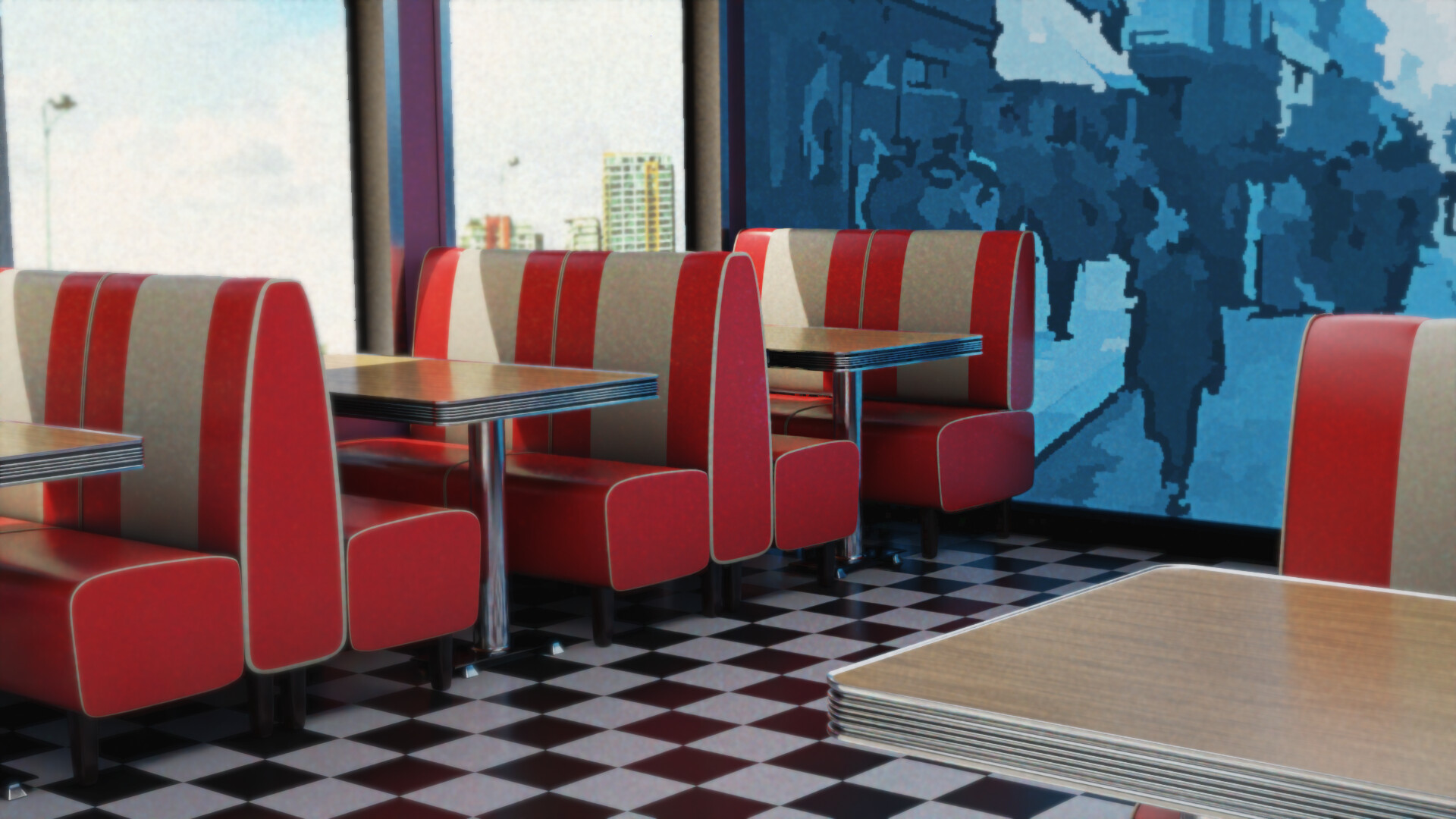 ArtStation - American Diner Models