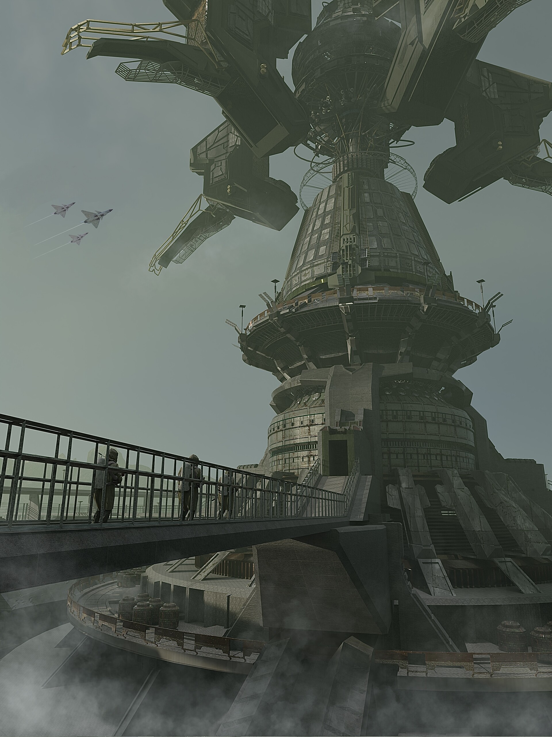 ArtStation - Future waste energy conversion station