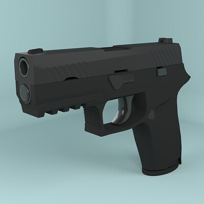 ArtStation - Sig Sauer Gun Model