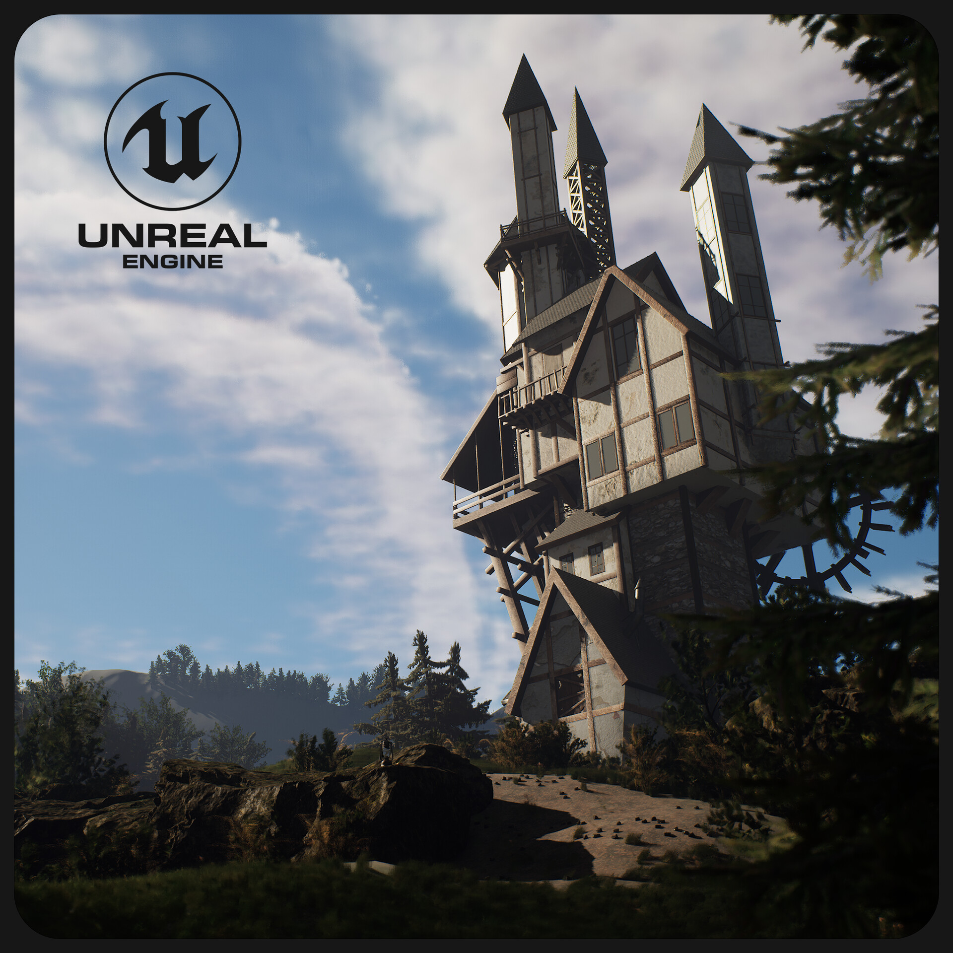 ArtStation - Old TowerHouse