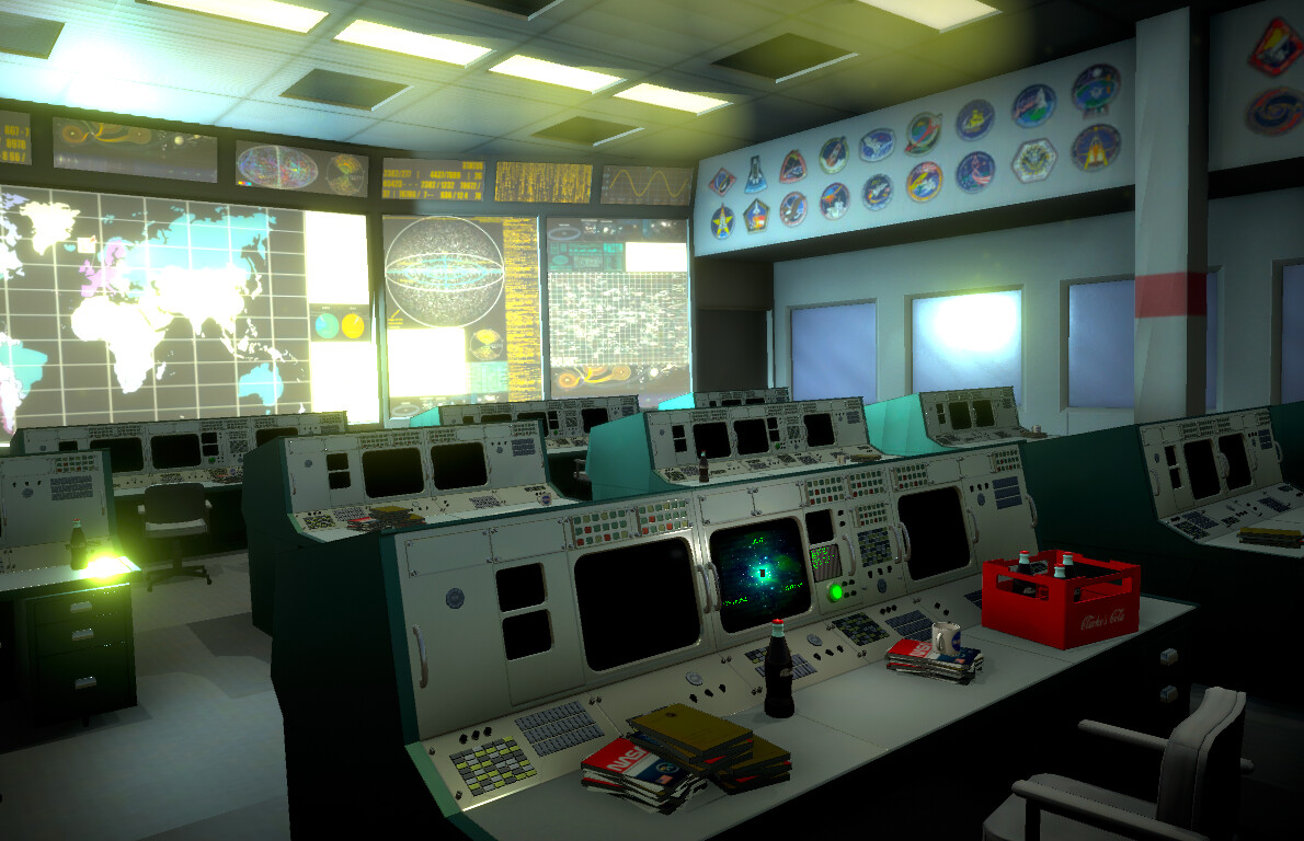 ArtStation - Mission Control Room (Game Jam Project)