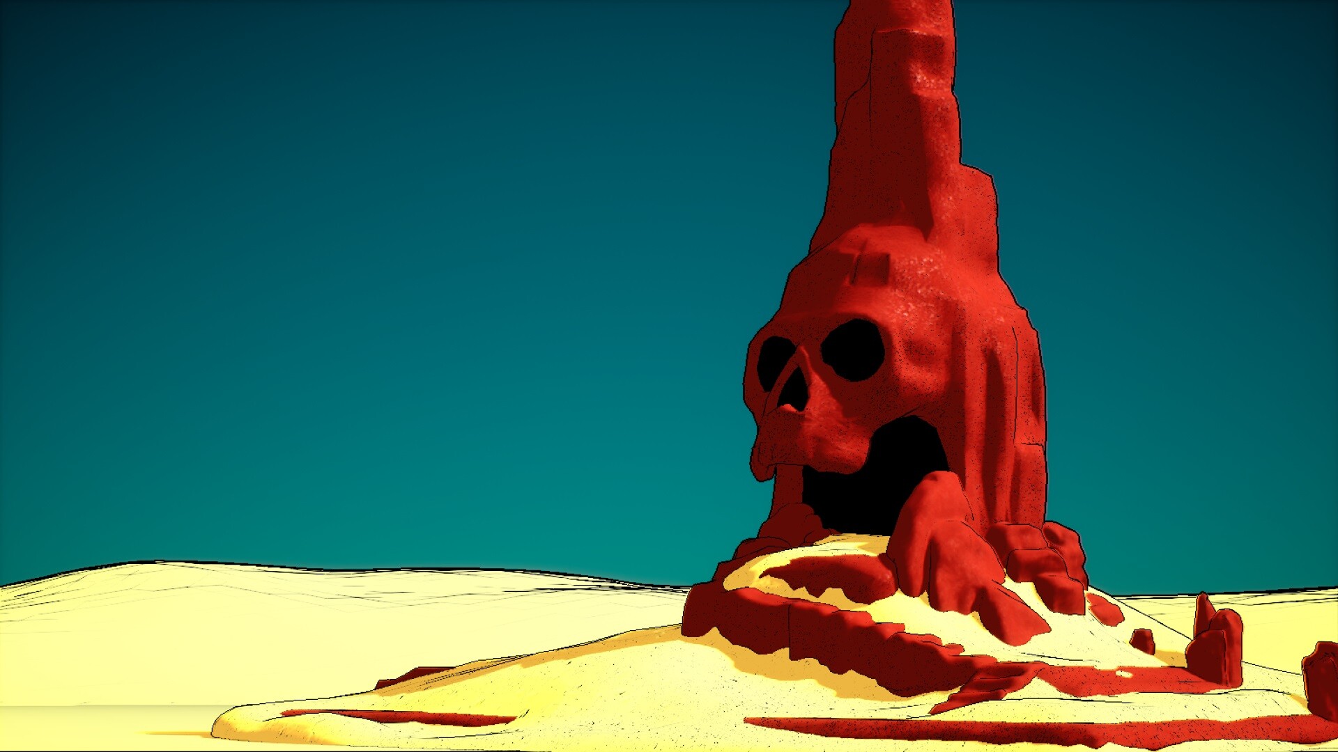 ArtStation - SkullRock Envirointment in Unreal Engine 4