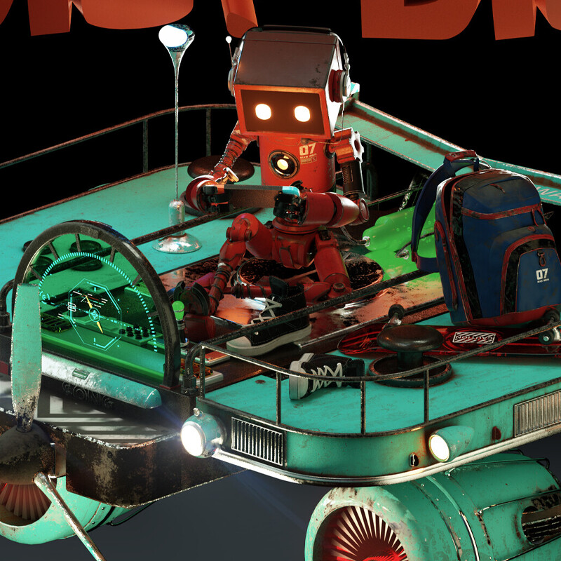 ArtStation - mad monitor （mecha）