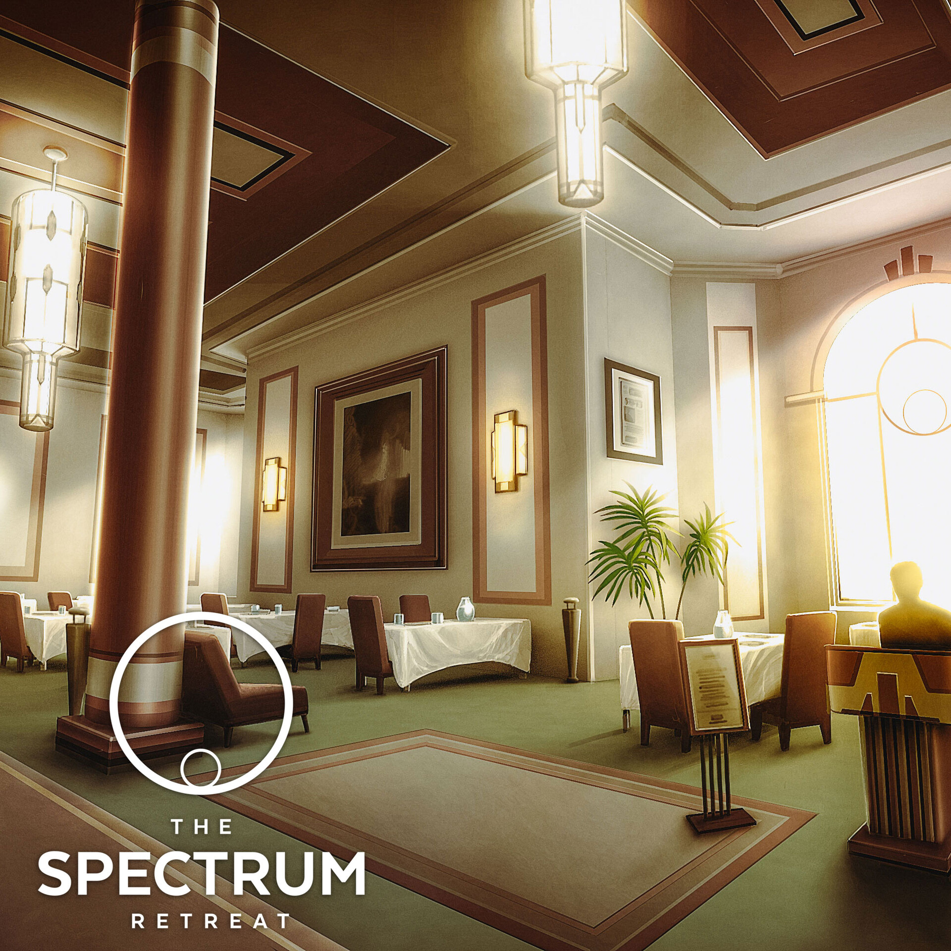 ArtStation - 'The Spectrum Retreat': Penrose hotel dining-room concept