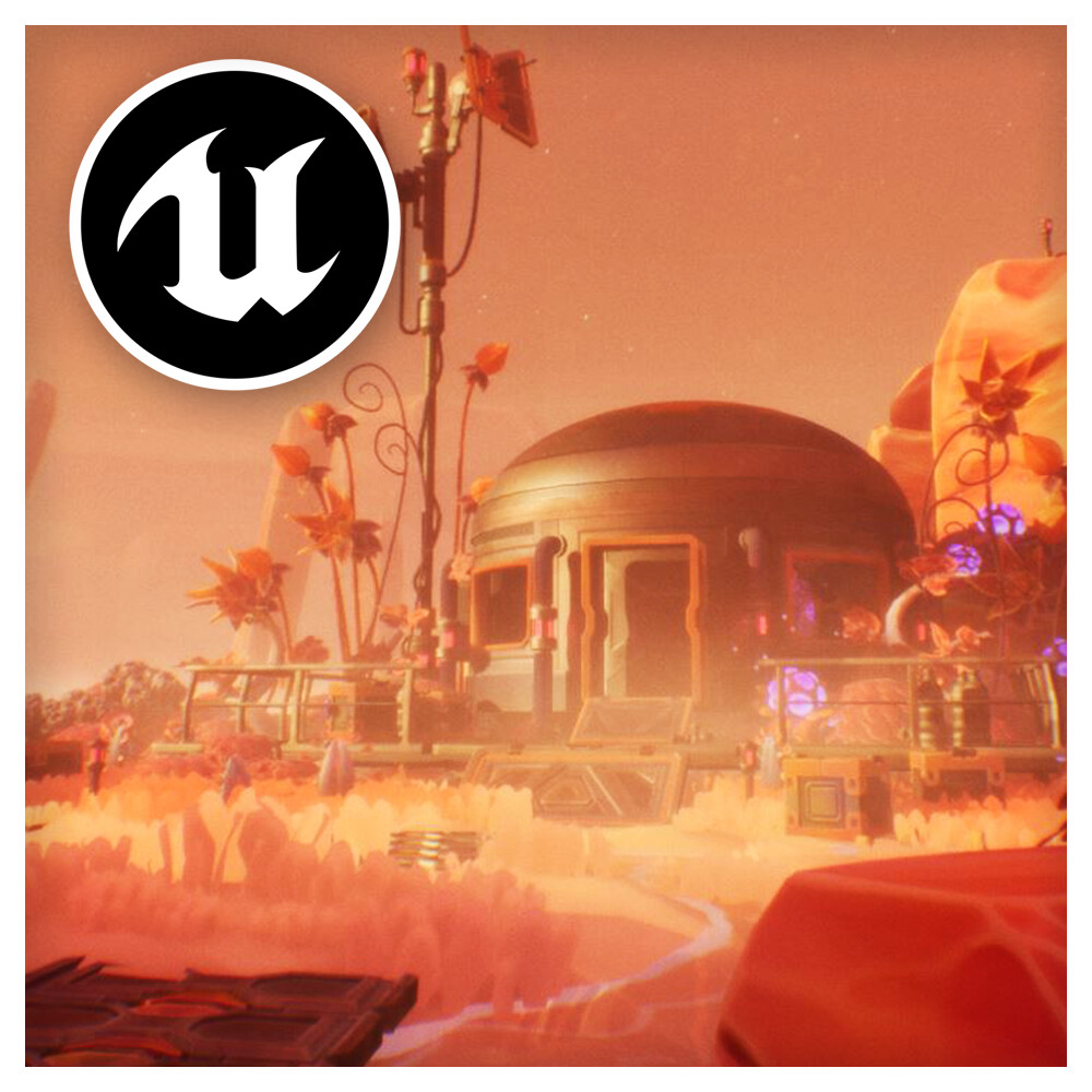 ArtStation - Space Pod lost in the Desert