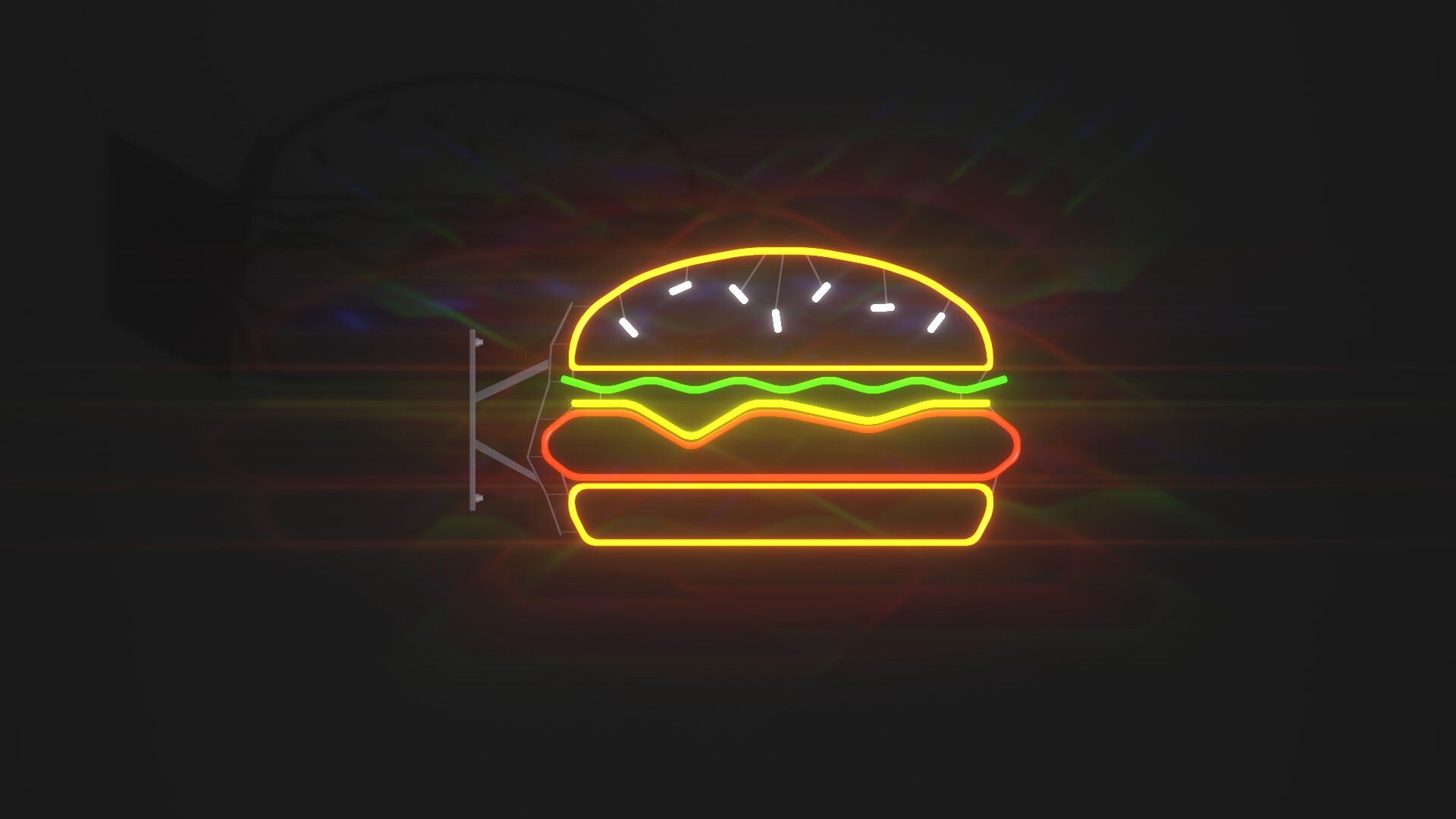 ArtStation - Burger Neon