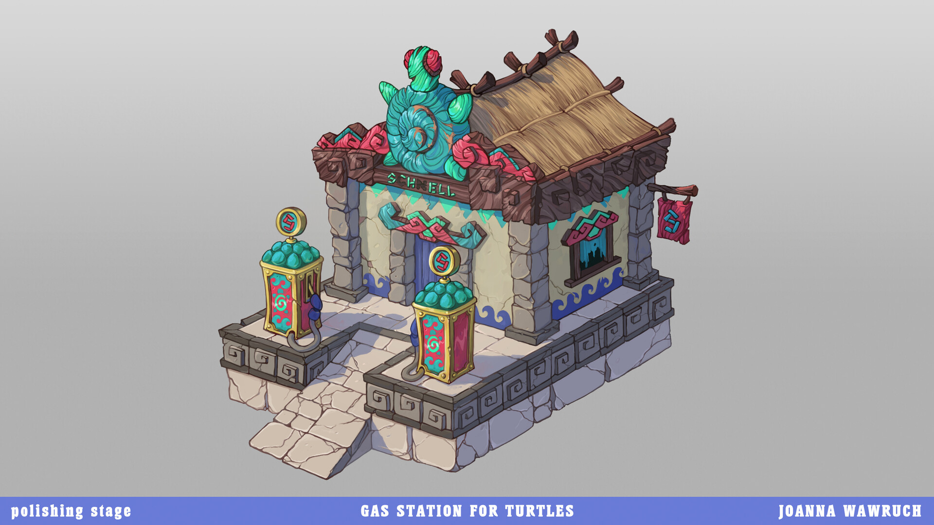ArtStation - GAS STATION FOR TURTLES