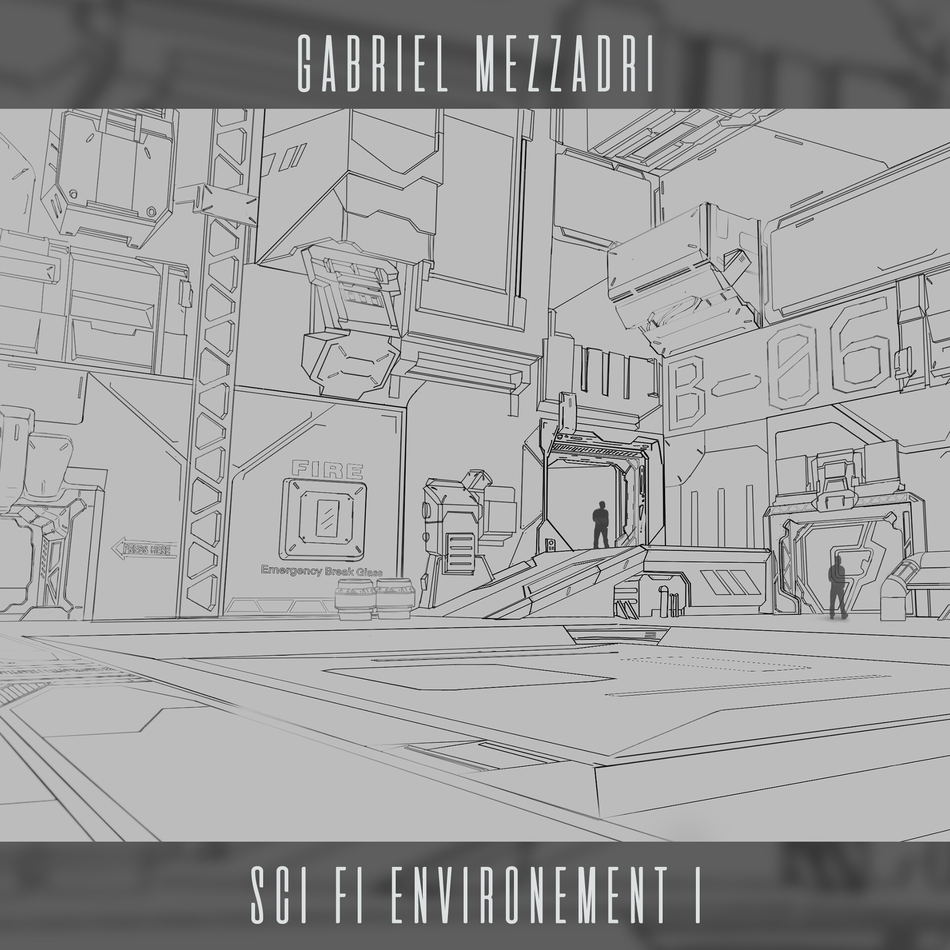 ArtStation - Sci Fi Environment Sketch