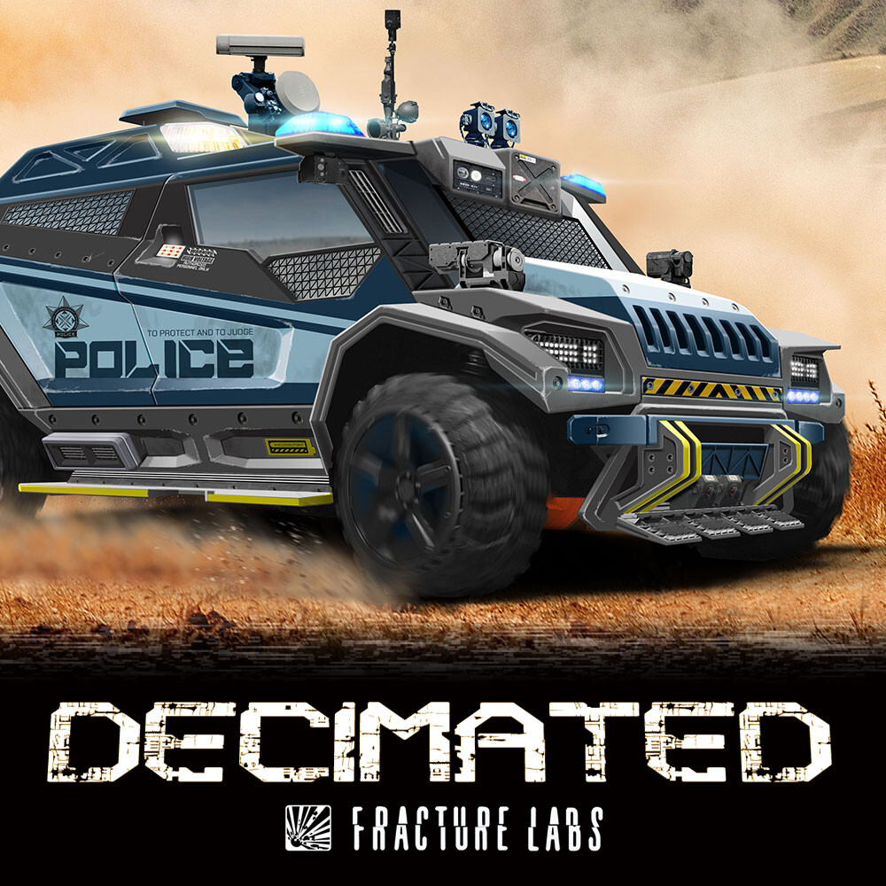 ArtStation - DECIMATED : POLICE VEHICLE A