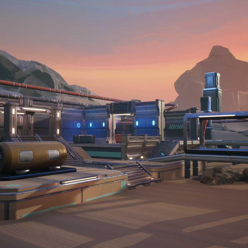 ArtStation - Sci Fi mobile (android) environment