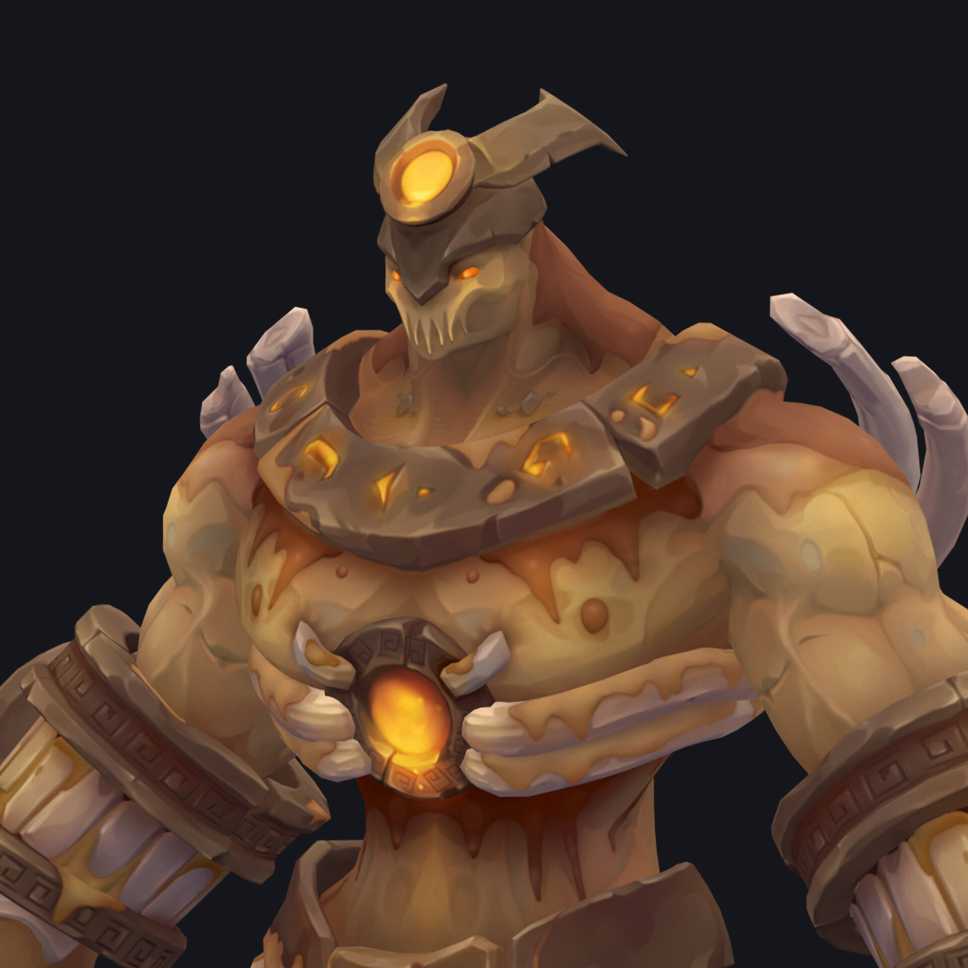 ArtStation - Sand Golem Texturing Rework