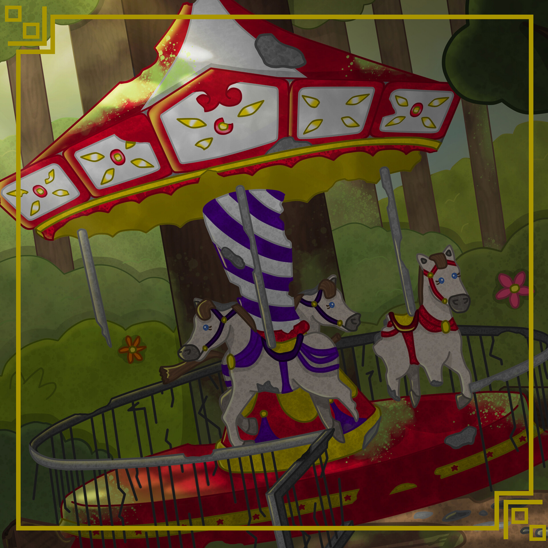 ArtStation - Environment Design - Dream Carousel