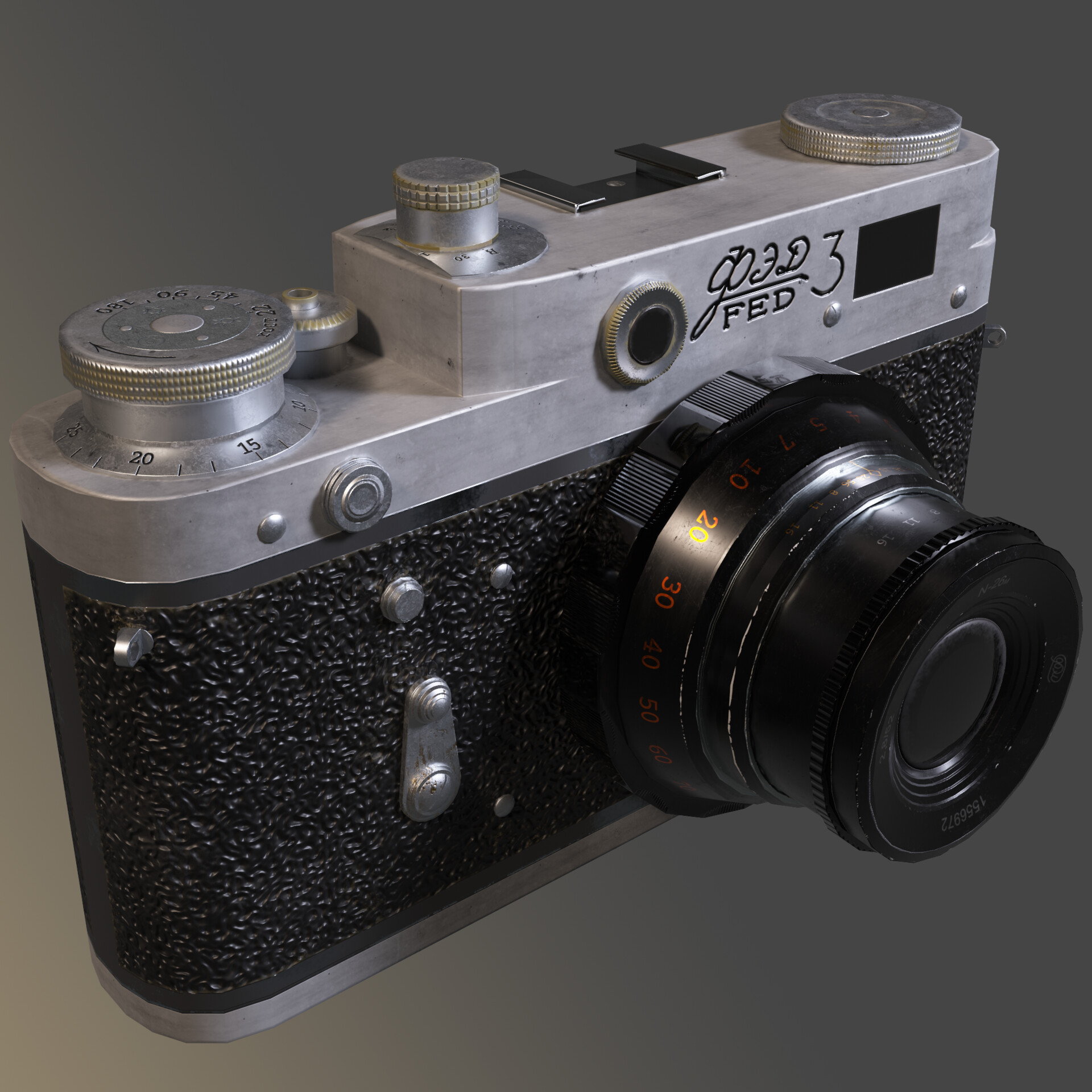 ArtStation - Vintage FED 3 Camera