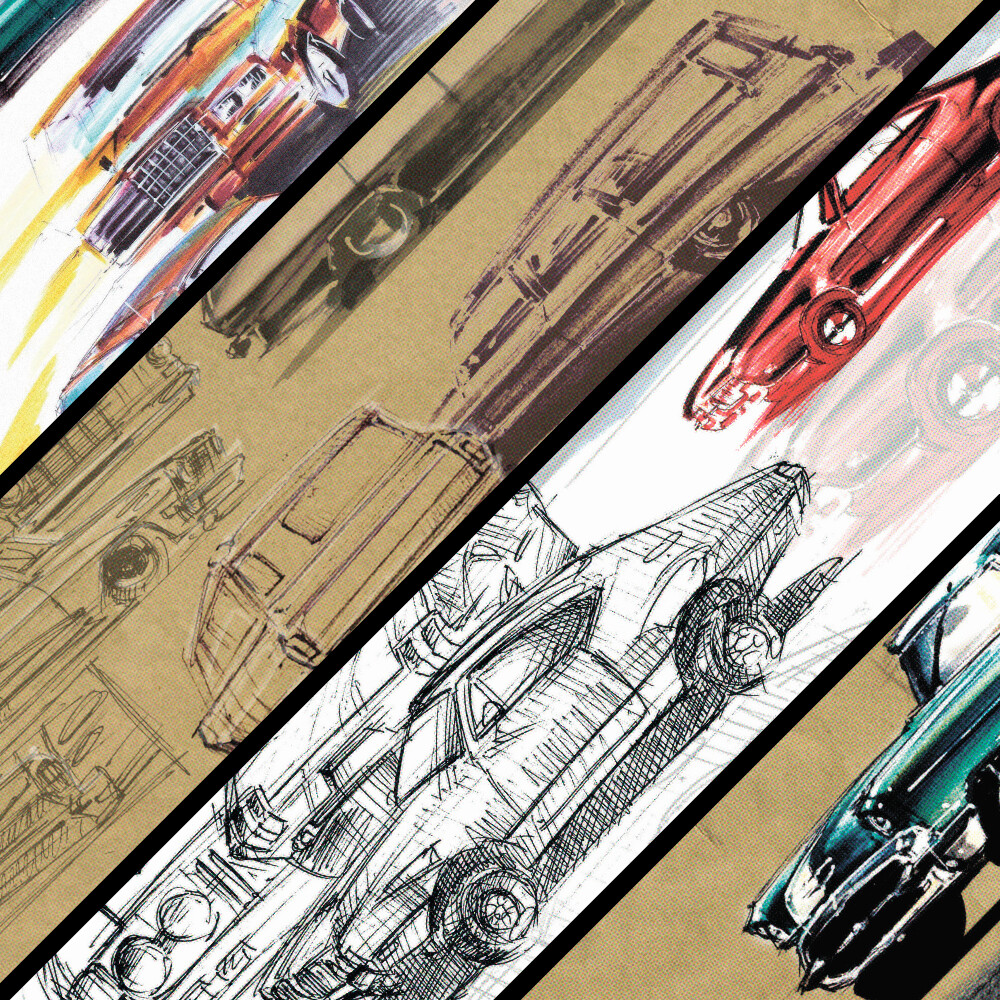 ArtStation - American Classic cars - Sketches