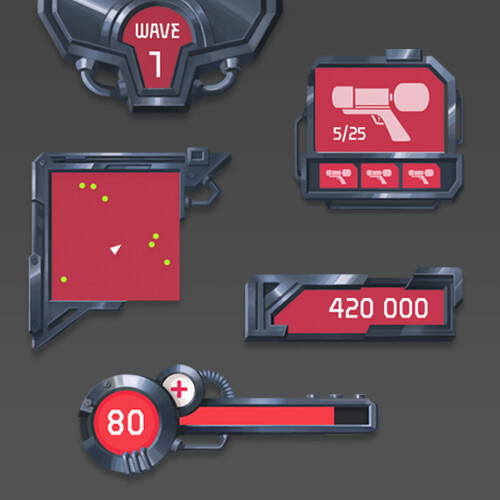 ArtStation - MUT-ANT Attack | UI Design