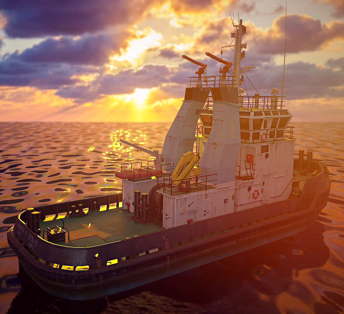 ArtStation - Tugboat MAORA