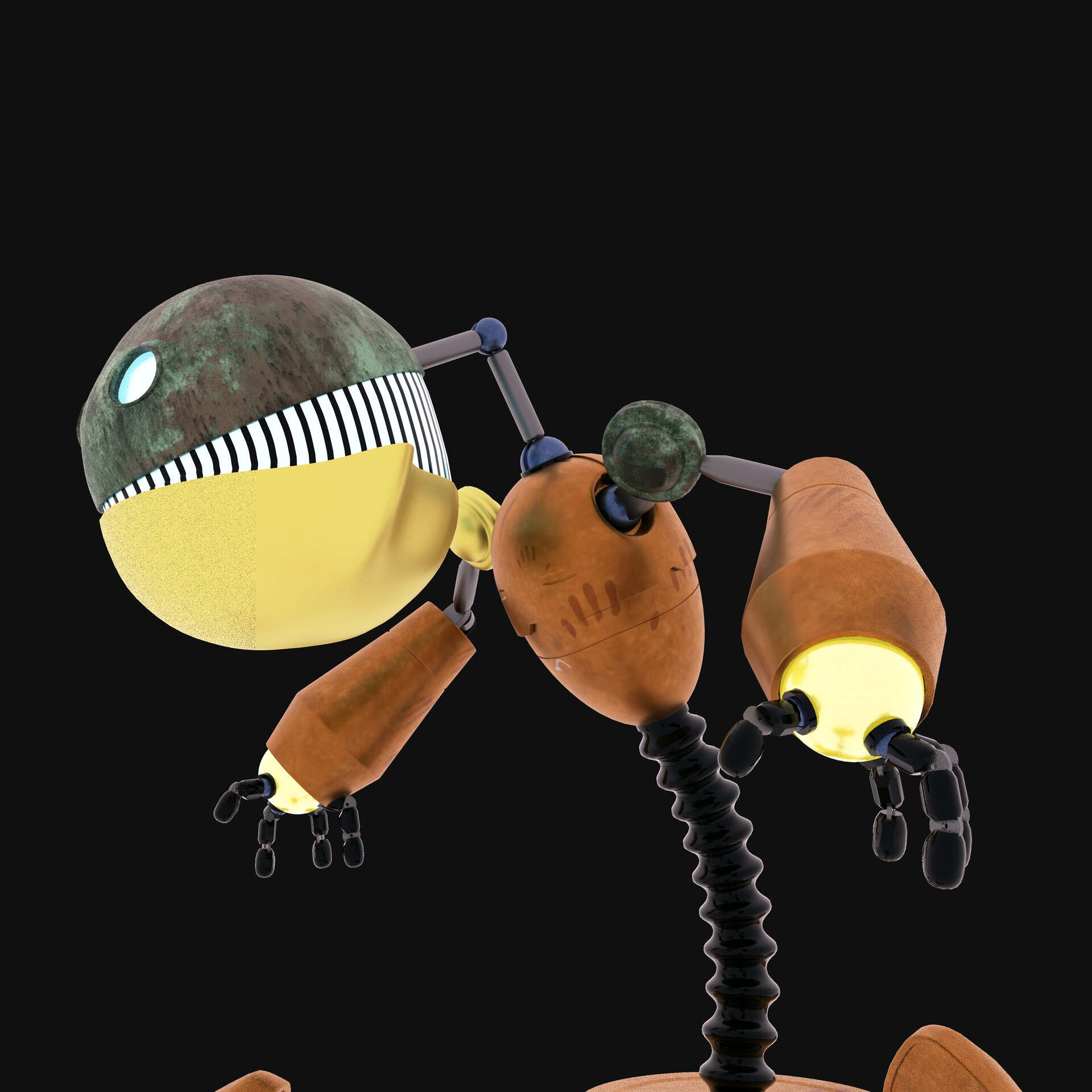 ArtStation - Clark-Cog - Rigging/texturing Project