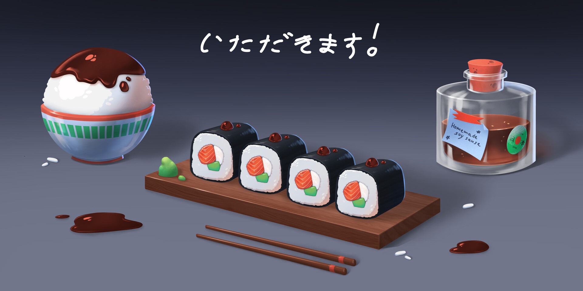 ArtStation - Japanese Food Props