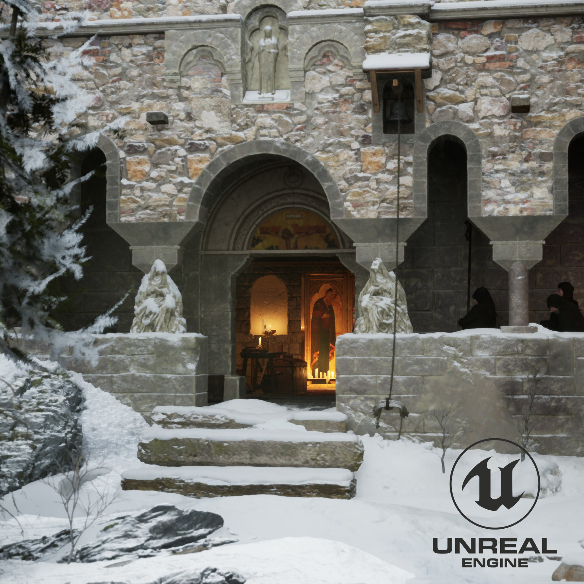 ArtStation - Snowy Monastery Recreated in UE5