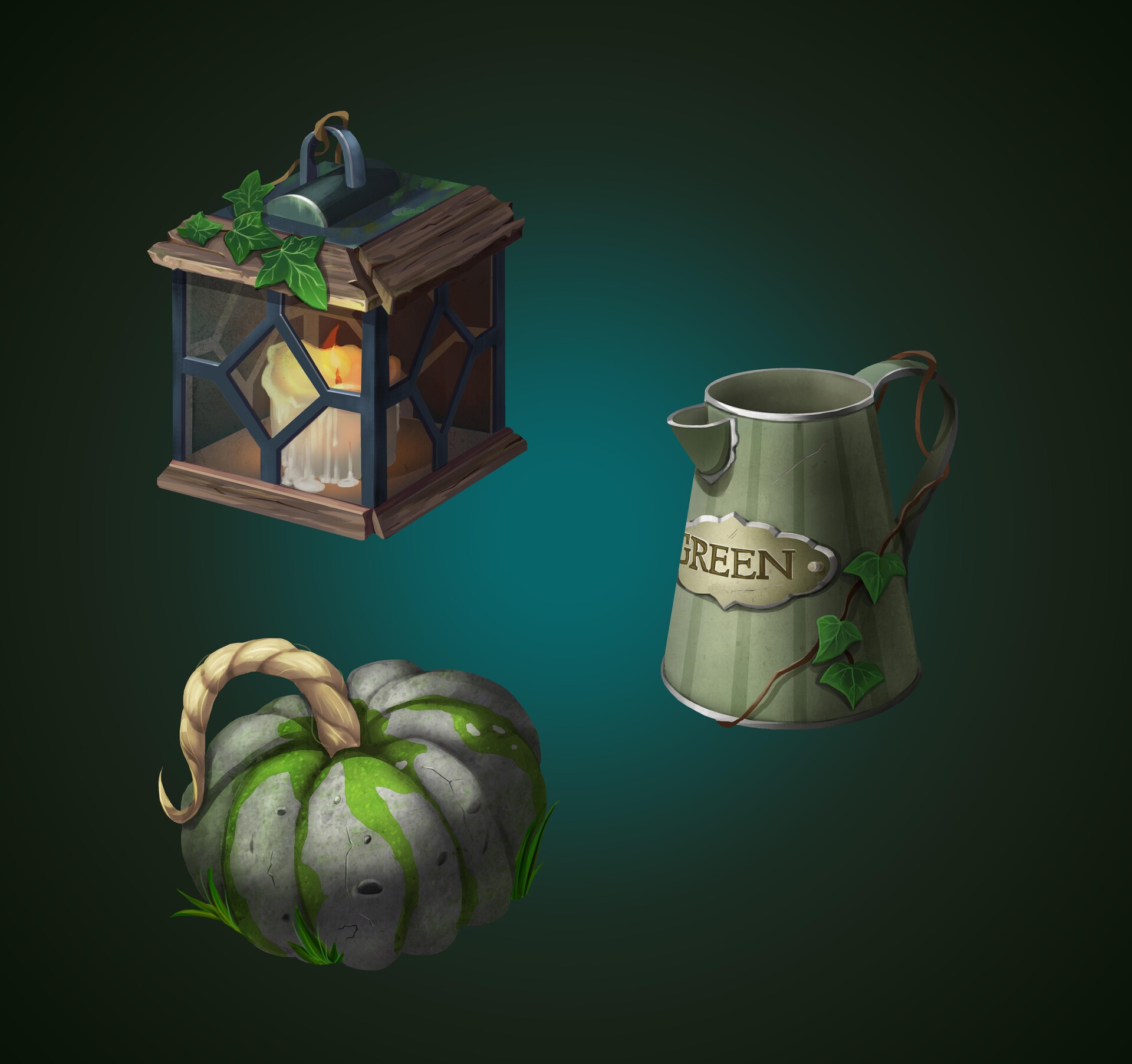 ArtStation - Secret Garden Props